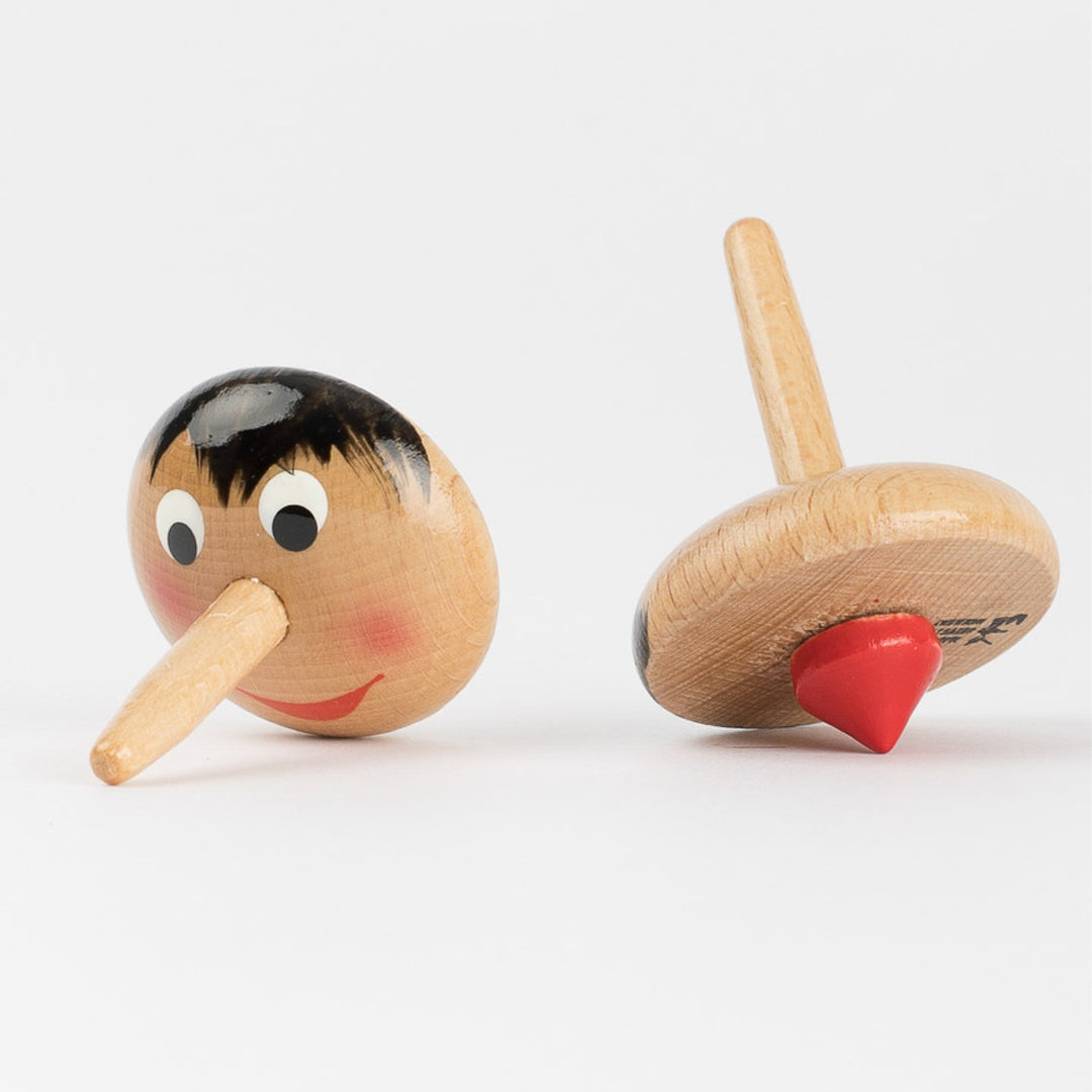 Italian Handmade Pinocchio Spinning Top | Independent Goods