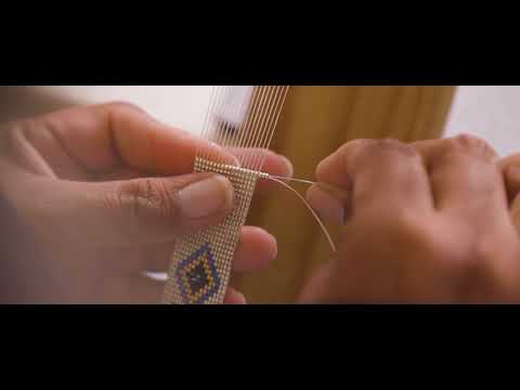 Fiona Hand Beaded Glass Cuff | Independent Goods